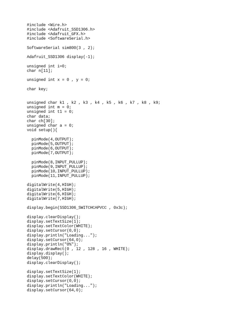 Arduino Call And Message Sourcecode Pdf