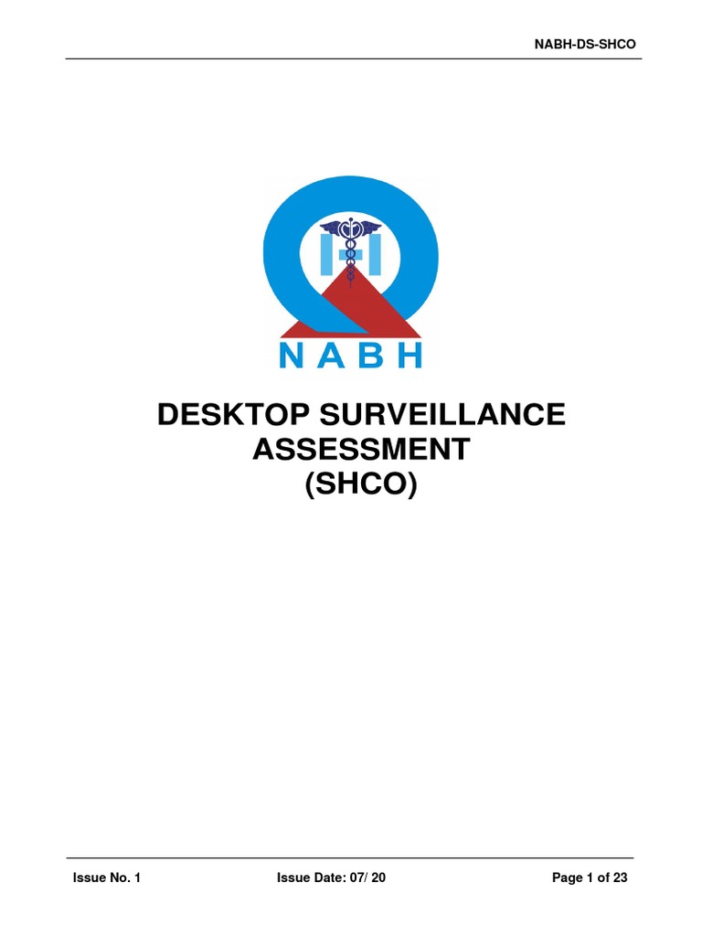 Desktop Assessment for SHCO Accreditation | PDF | Nursing | Intensive ...