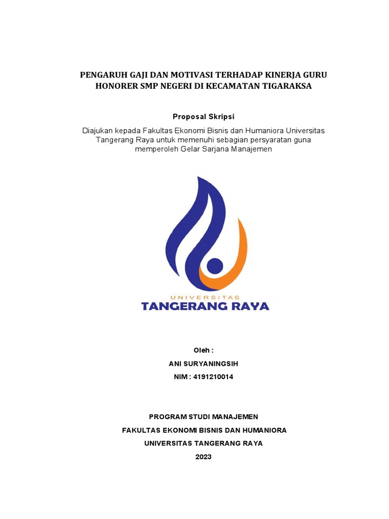 BAB 123 Proposal | PDF