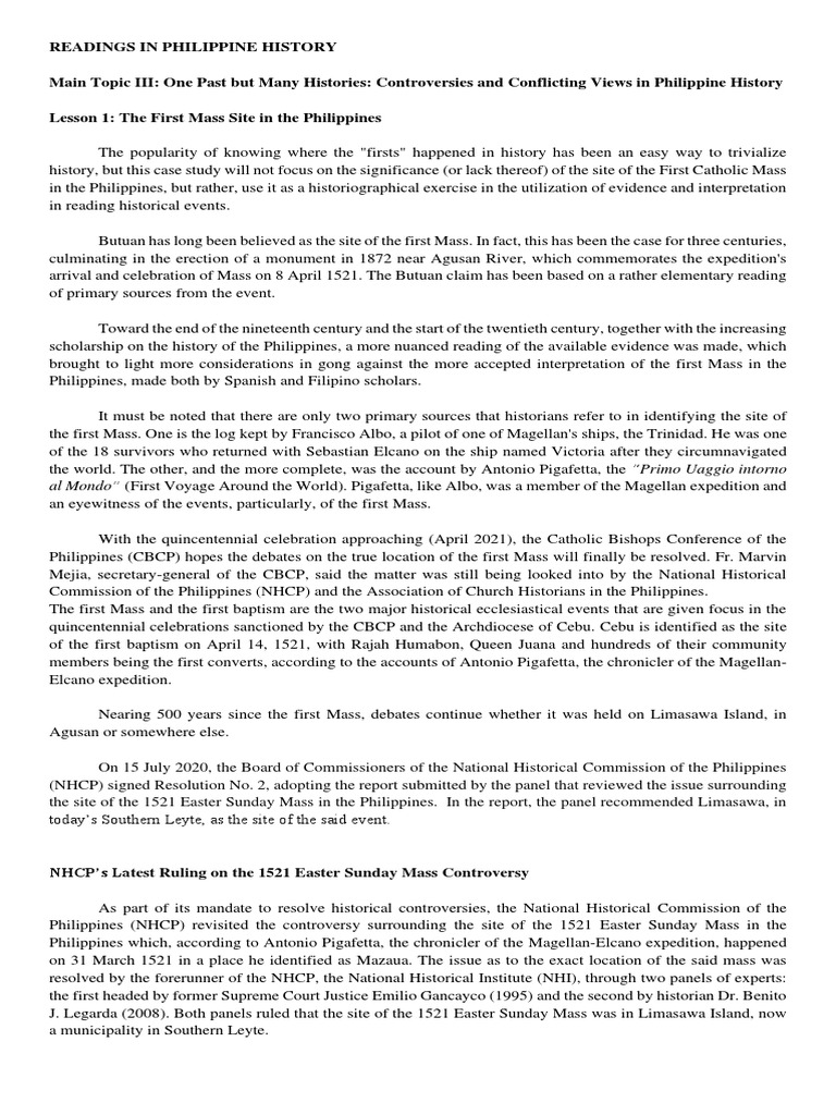 RPH Main Topic3 | PDF | Philippines