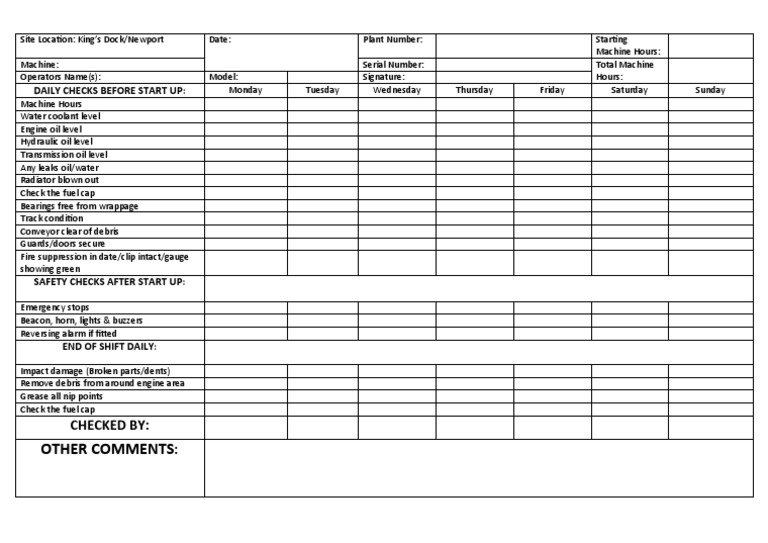 Blank Shredder Defect Sheet | PDF
