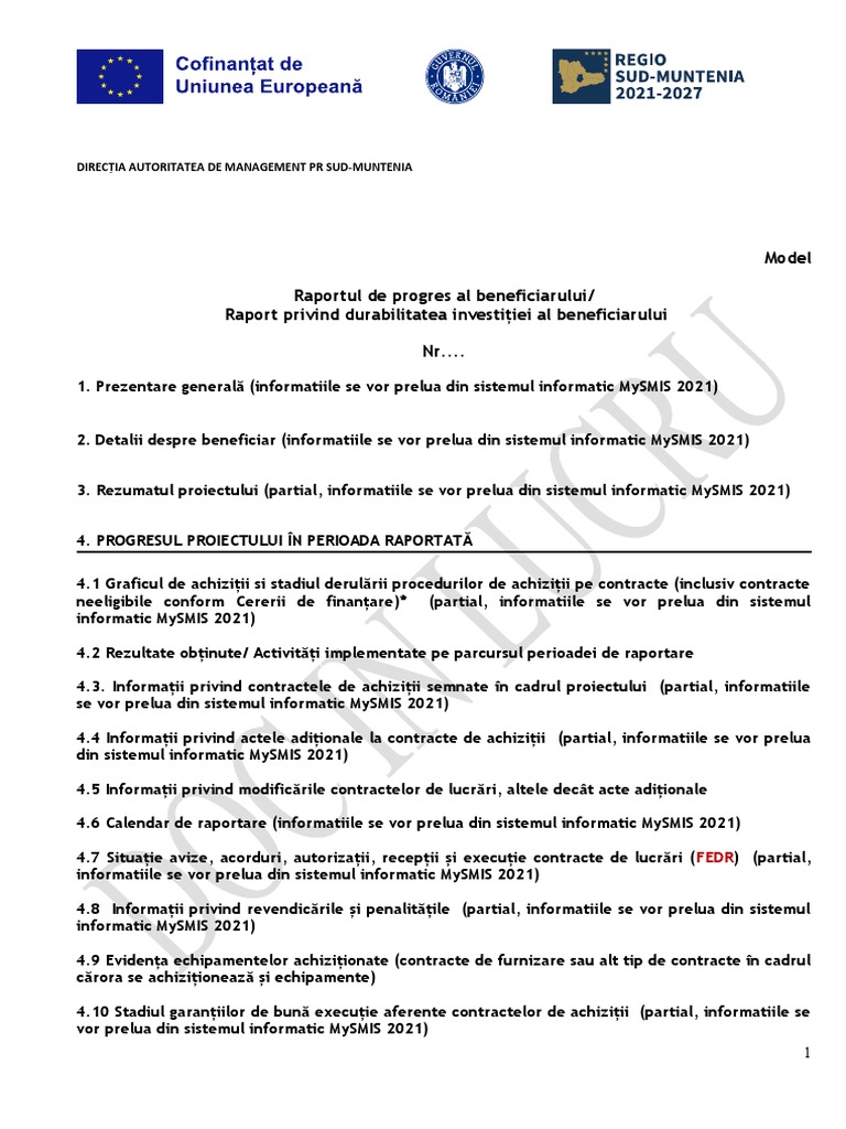Anexa - Raport de Progres - 07.02.2023 | PDF