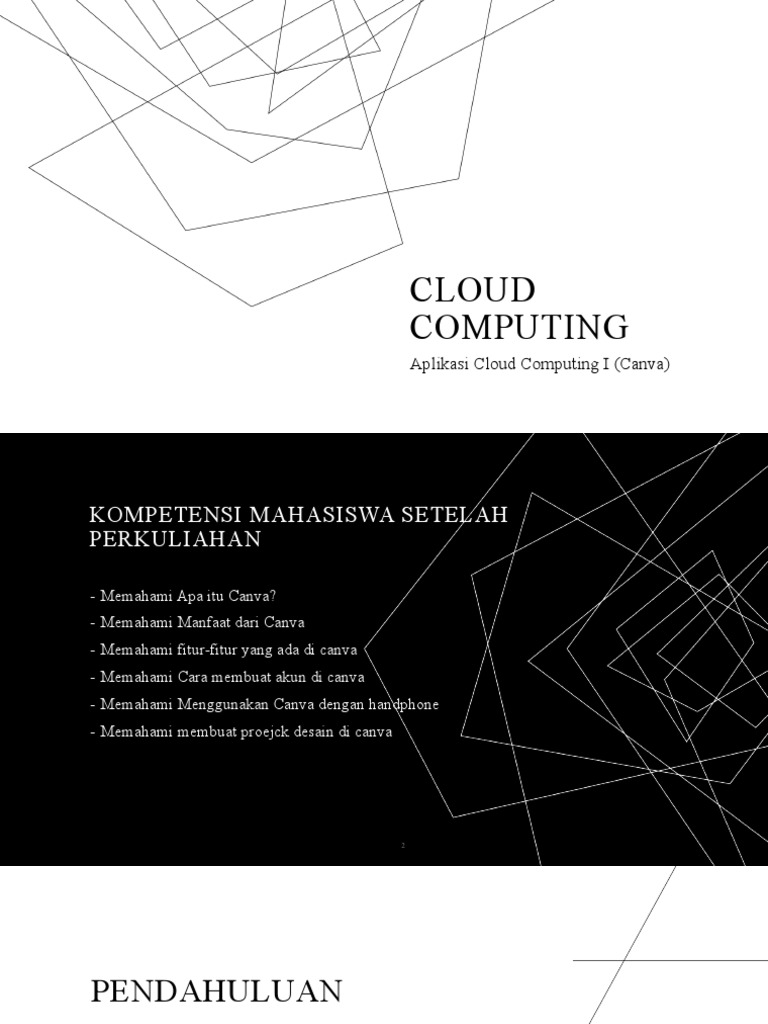Chapter 12. Aplikasi Cloud Computing 1 (CANVA) | PDF