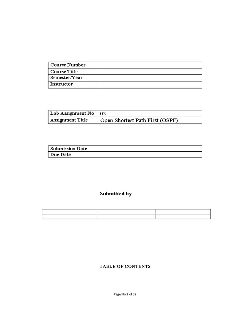 01 Ospf Lab Solution Pdf Routing Router Computing