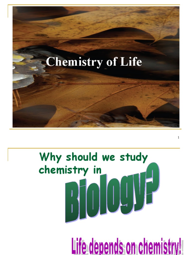 The Chemistry of Life: A Guide to the Molecular Basis of Living ...