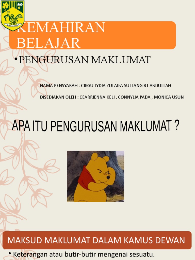 Pengurusan Maklumat | PDF