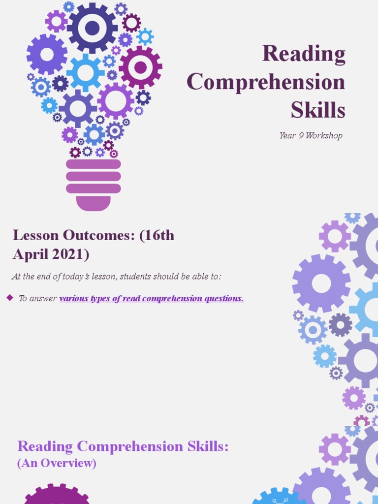 Y9 Checkpoint Reading Comprehension Skills | PDF