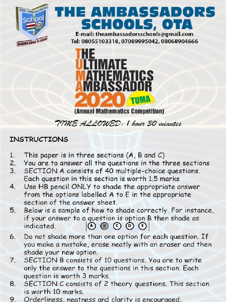 TUMA 2020 Stage 1 PQ | PDF