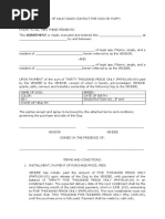 Sample Dog Stud Service Contract | PDF | Dog Breeding | Dogs