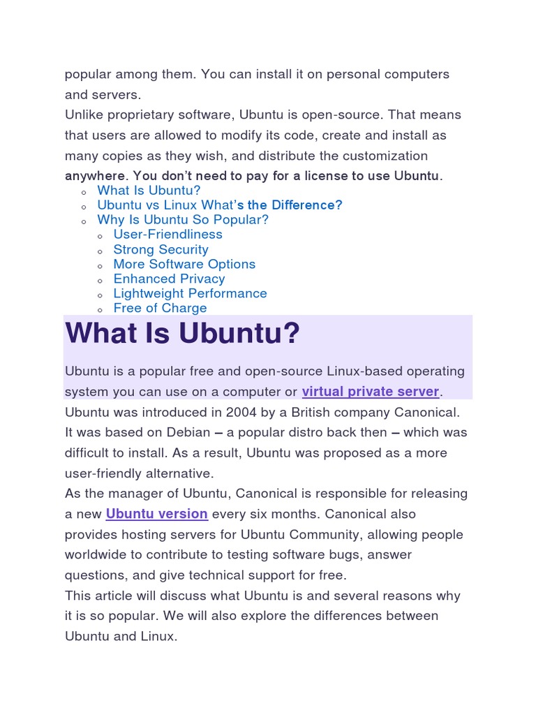 What Is Ubuntu? | PDF