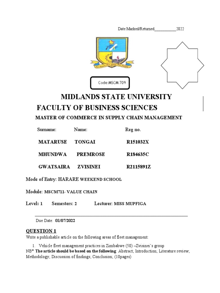 Group Assignment - Strategic Fleet MGT | PDF | Factor Analysis ...