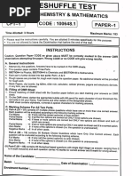 Fiitjee Phase Test Paper | PDF | Ion | Circle