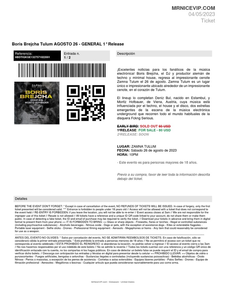 Boris Brejcha Tulum Agosto 26 General 1 Elease | PDF