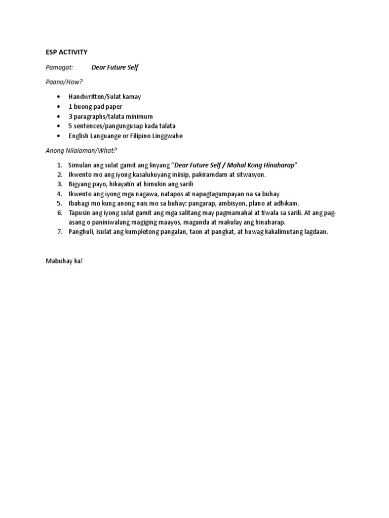 Esp Activity Pdf
