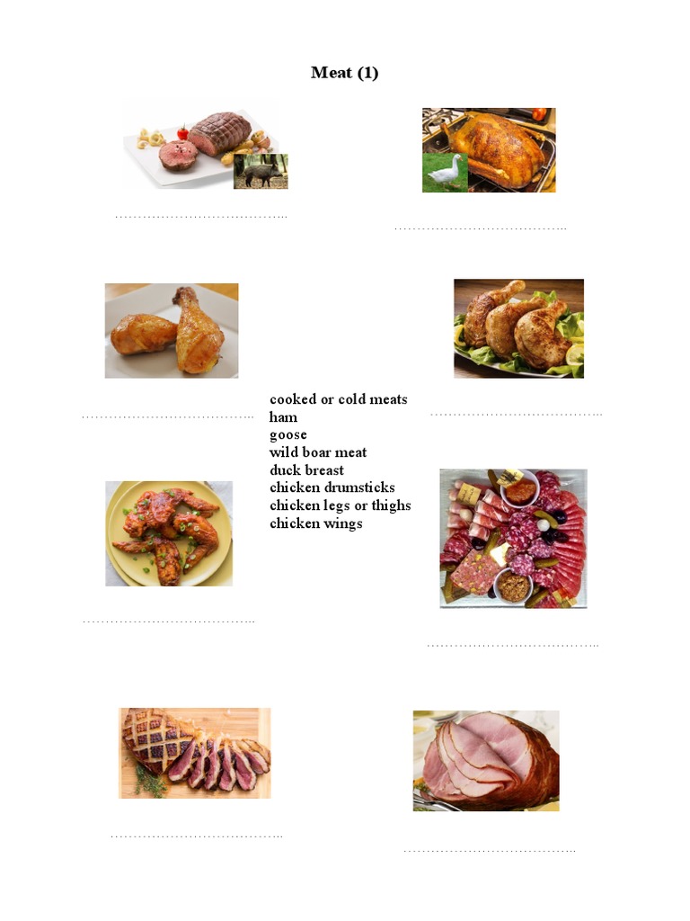 Worksheet Meat 1 | PDF
