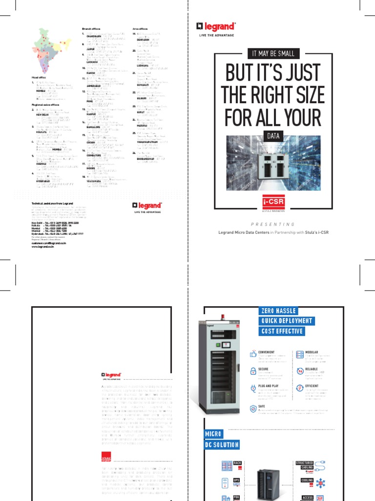 Legrand-Stulz Micro Data Centers Guide | PDF | Data Center | Equipment