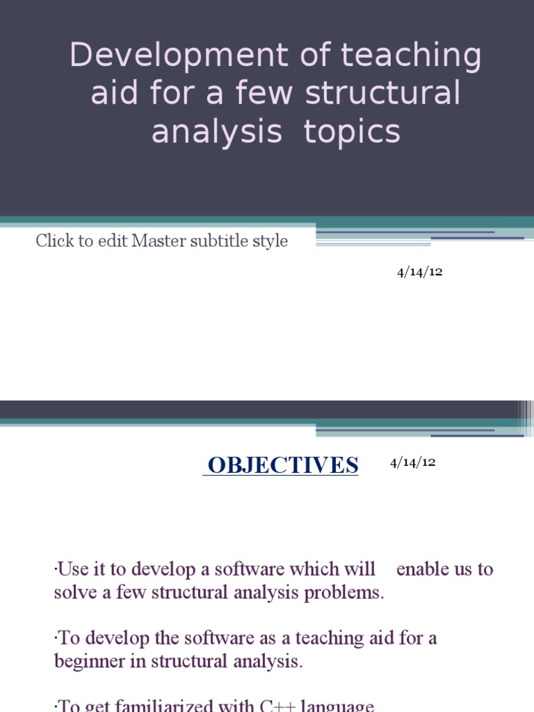 Structural Analysis Teaching Tool | PDF | Structural Analysis | Bending