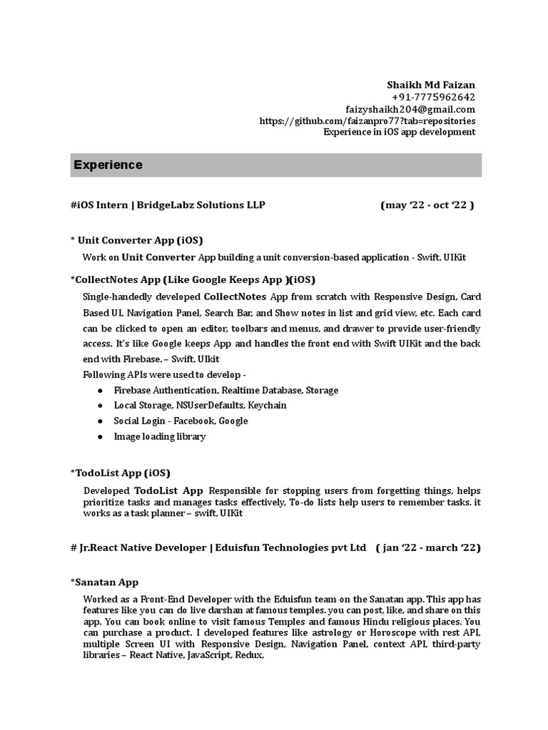 Naukri ShaikhMdFaizan (1y 0m) | PDF | Art | Technology & Engineering