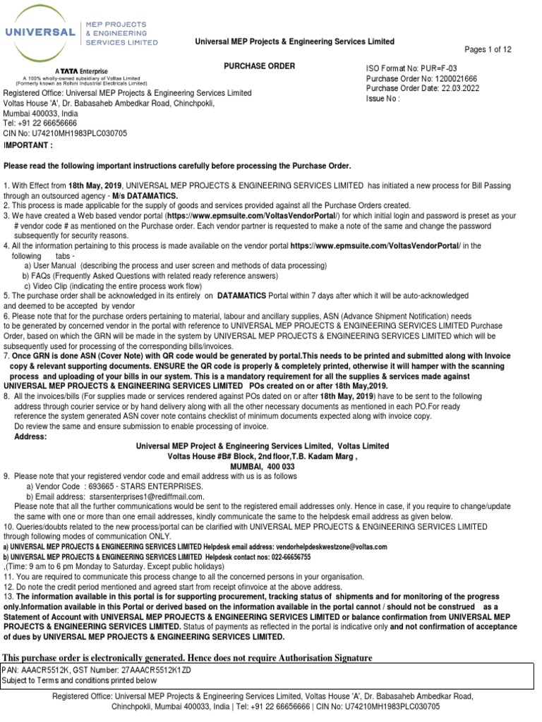 Instructions for Vendor Compliance with New Digital Invoice Submission ...