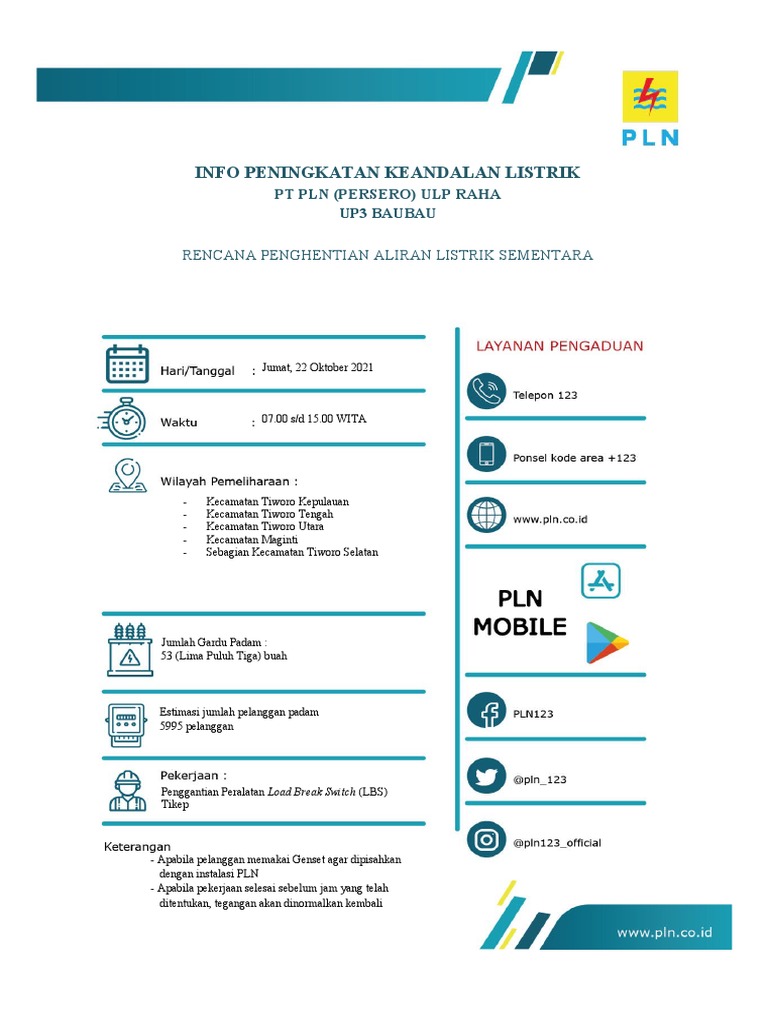 Pengurangan Beban Pltu Baruta Sect Rec Tiworo | PDF