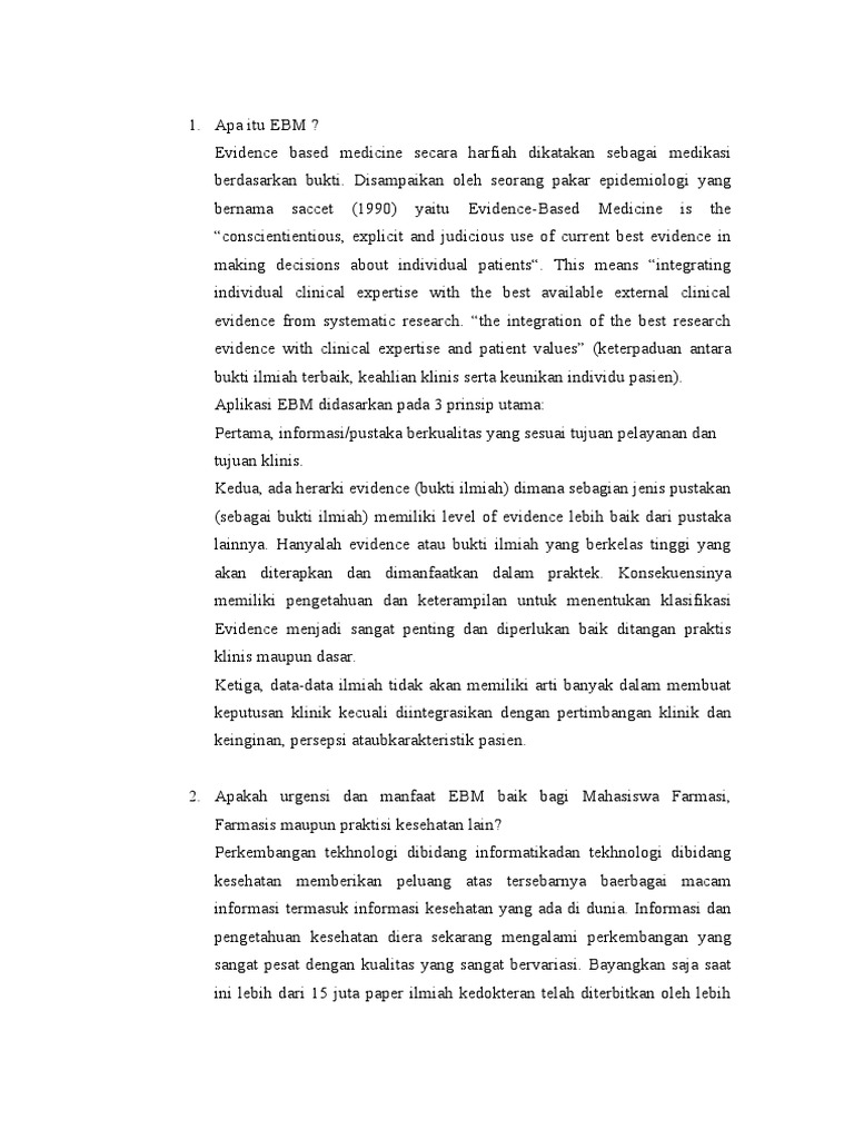 Apa Itu EBM | PDF