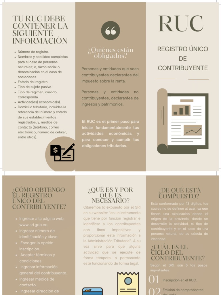 Guía para Obtener el RUC en Ecuador | PDF | Negocios | Finanzas y dinero