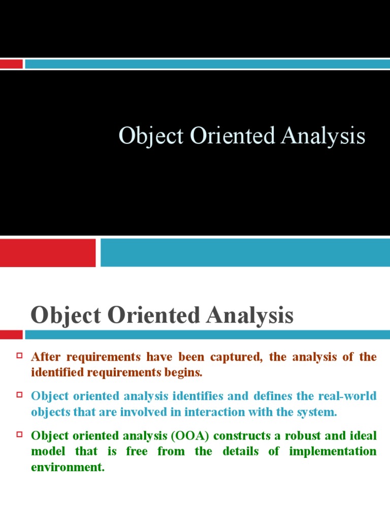 Object Oriented Analysis Pdf Class Computer Programming Object Oriented Programming