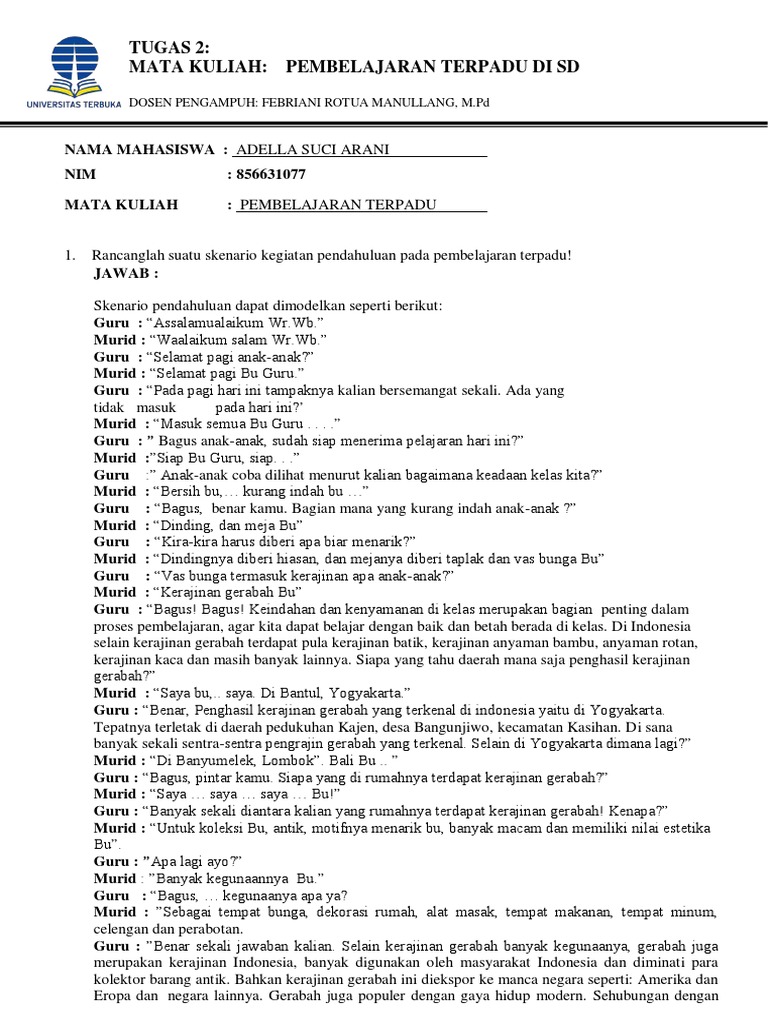 Soal 2 Pemb - Terpadu - Compressed | PDF