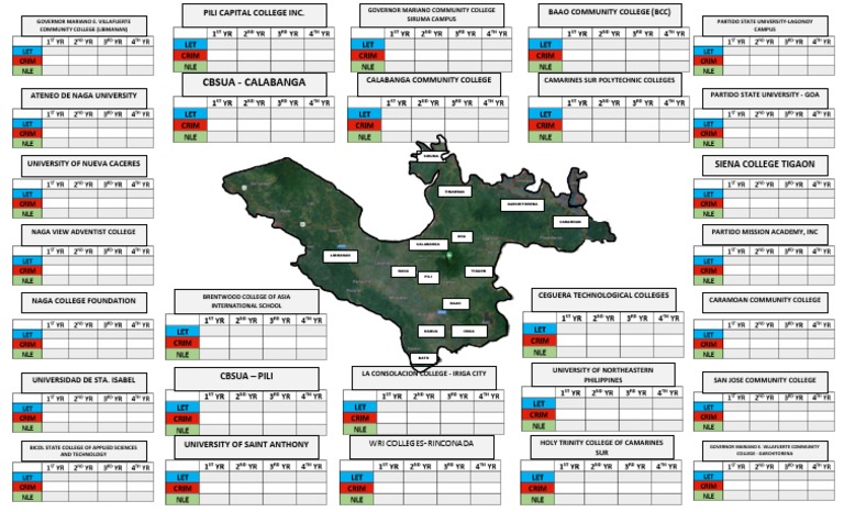 Map Camsur Marketing 23 INCH X 18 INCH | PDF | Educational Institutions ...