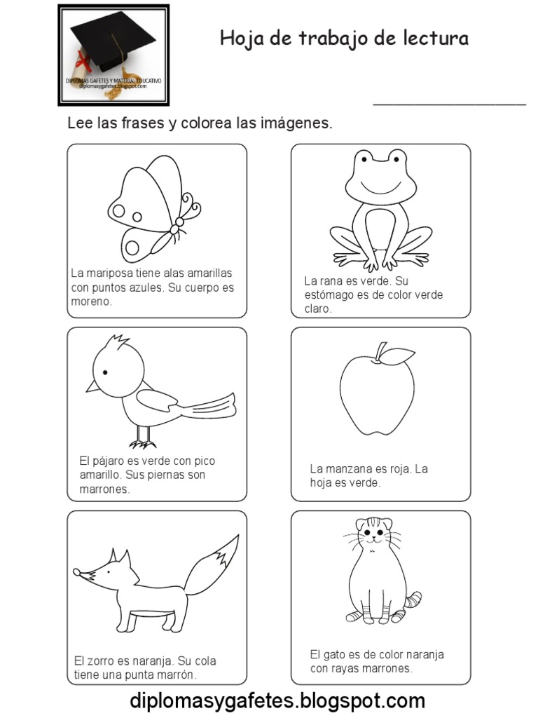 Hojas de Trabajo para Practicar La Lectura y Comprension | PDF