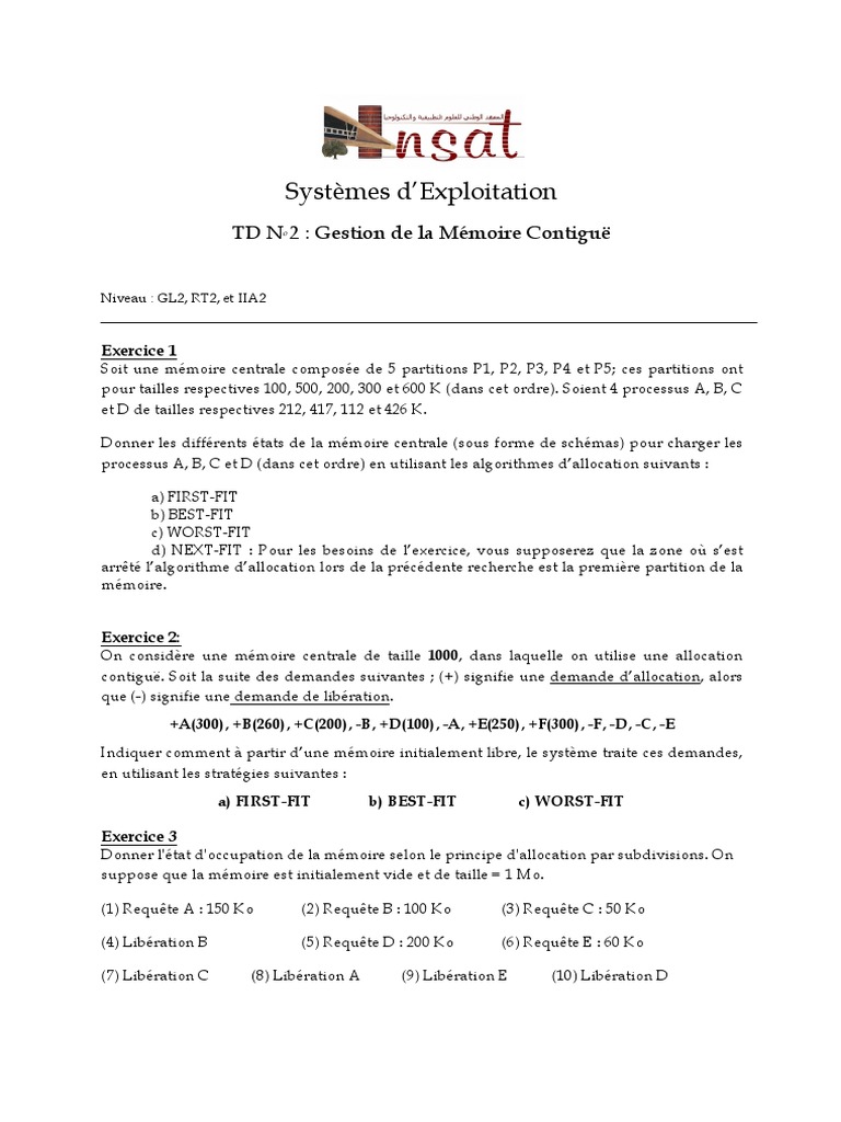 TD 2 | PDF | Ordinateurs