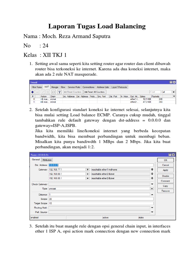 Laporan Load Balancing | PDF | Komputer