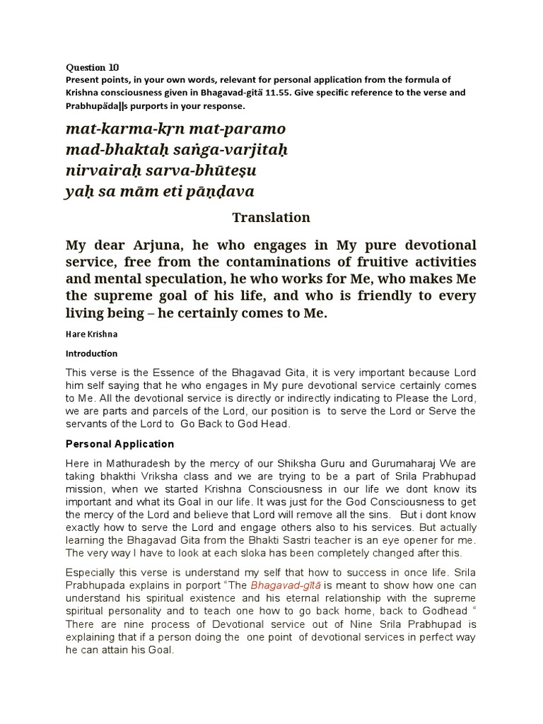 BS4-19 Unit 2 OBA | PDF | Bhakti | Bhagavad Gita