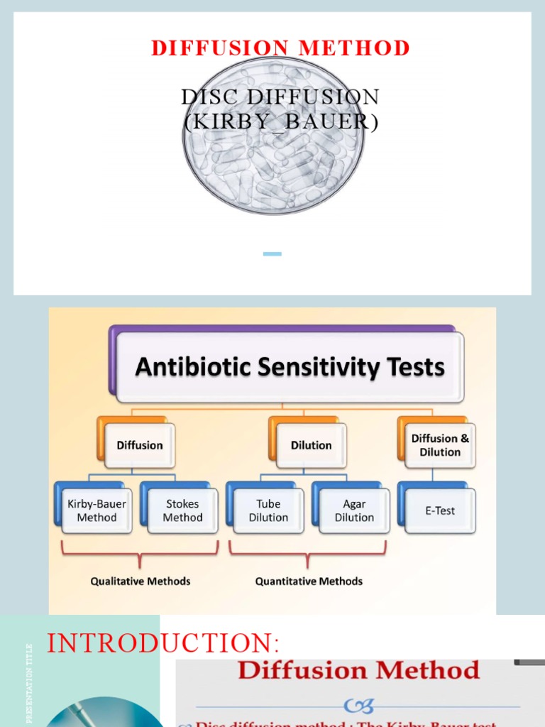 DISC DIFFUSION Method SHIMAA | PDF | Microbiology | Laboratories