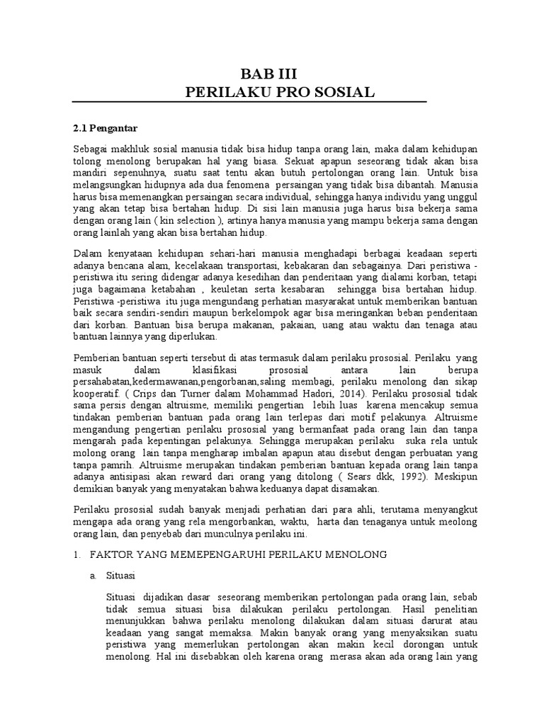 Perilaku Prososial | PDF