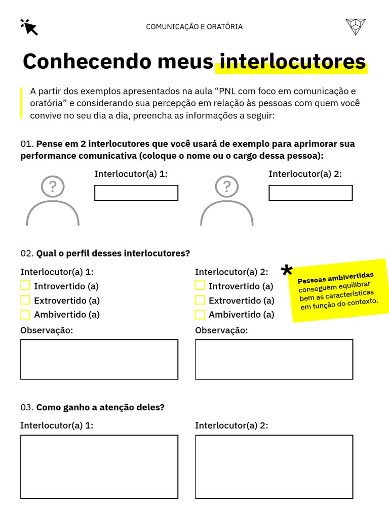 Conhecendo Seus Interlocutores | PDF