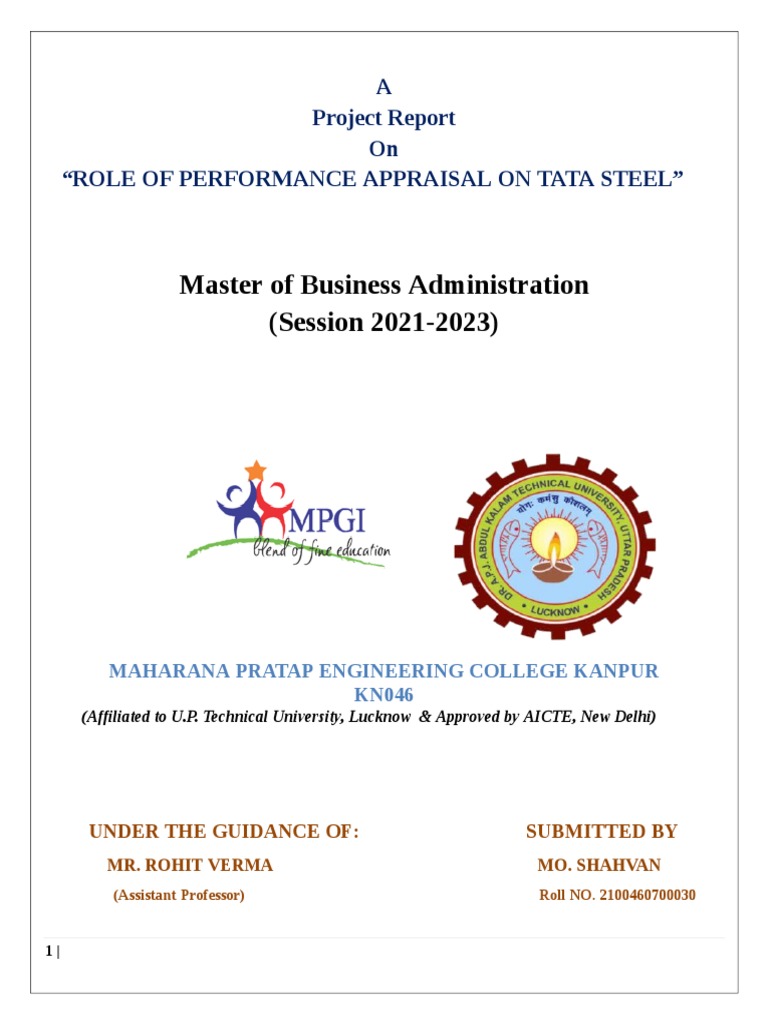 project report Mo.shahvan | PDF | Performance Appraisal | Performance ...