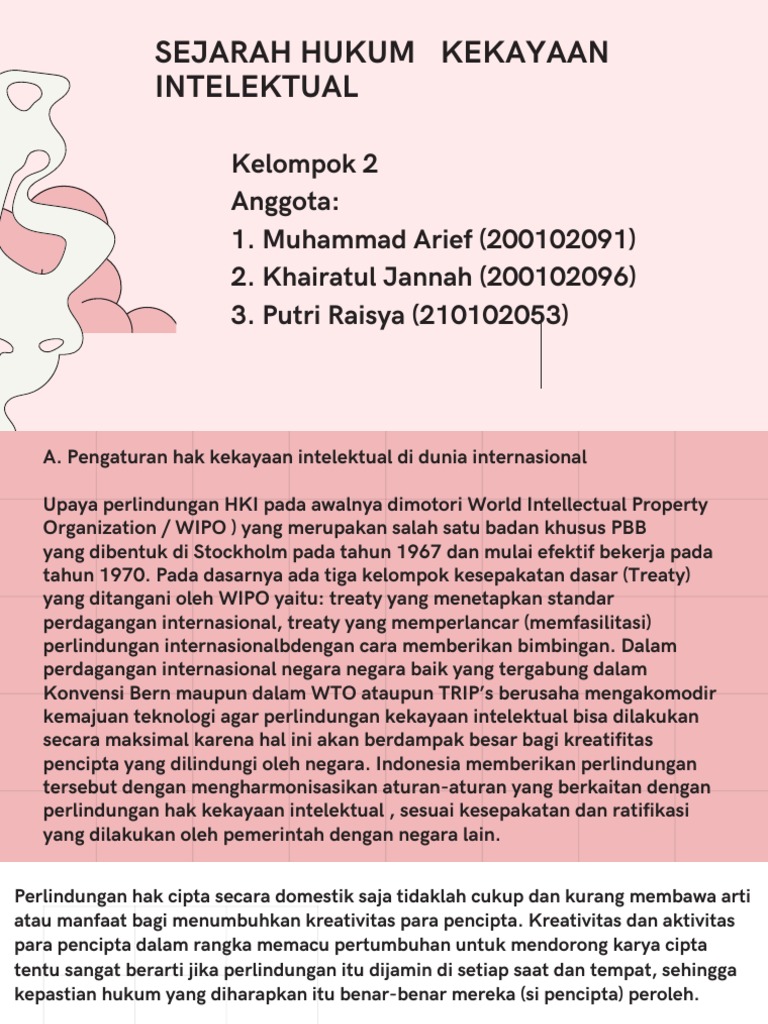 Hukum Kekayaan Intelektual | PDF