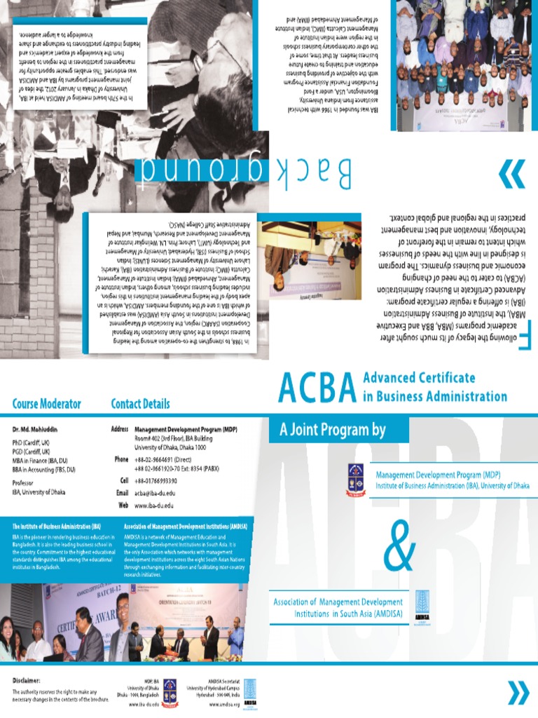 ACBA Brochure B-15 | PDF
