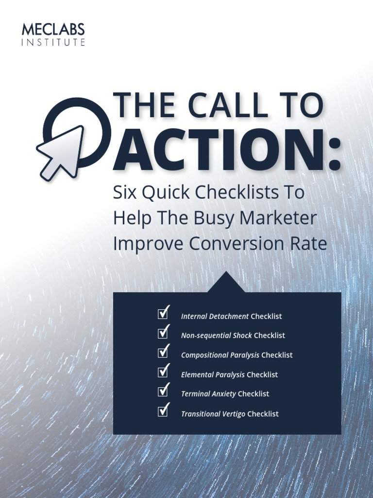 6 Call To Action Checklists | PDF