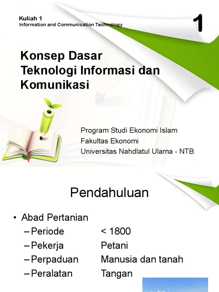 ICT - Materi 01 - Konsep Dasar TIK | PDF
