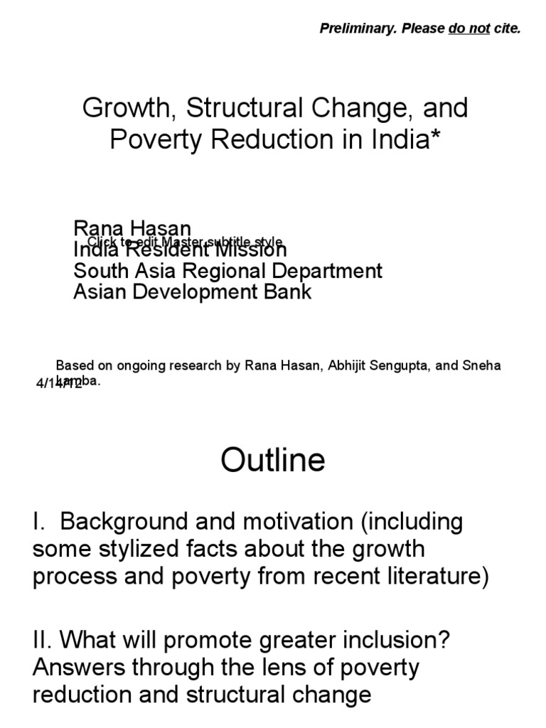 What Has Growth Done For The Disadvantaged and Poor in India ...