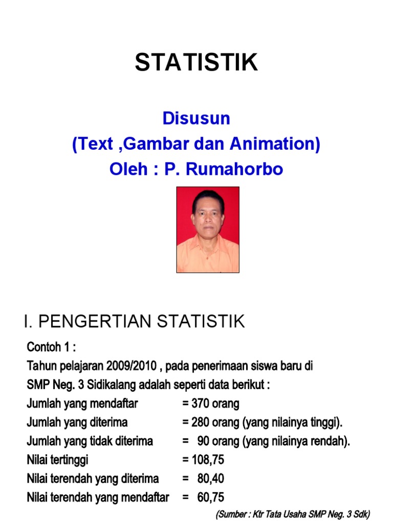 STATISTIK(s) - Matematika SMP Kelas IX (WWW - Defantri.com) | PDF