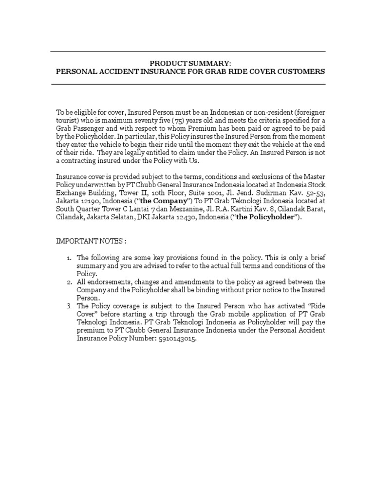 PA Factsheet | PDF | Insurance
