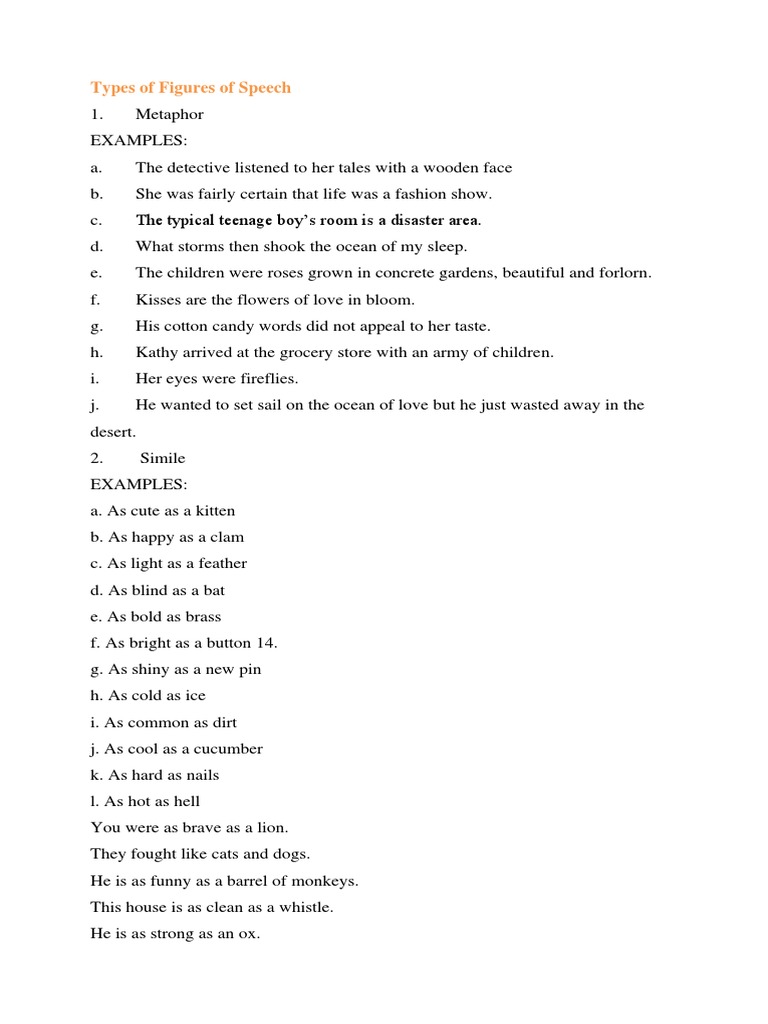 Understanding Figures of Speech | PDF | Tulip | Poetry