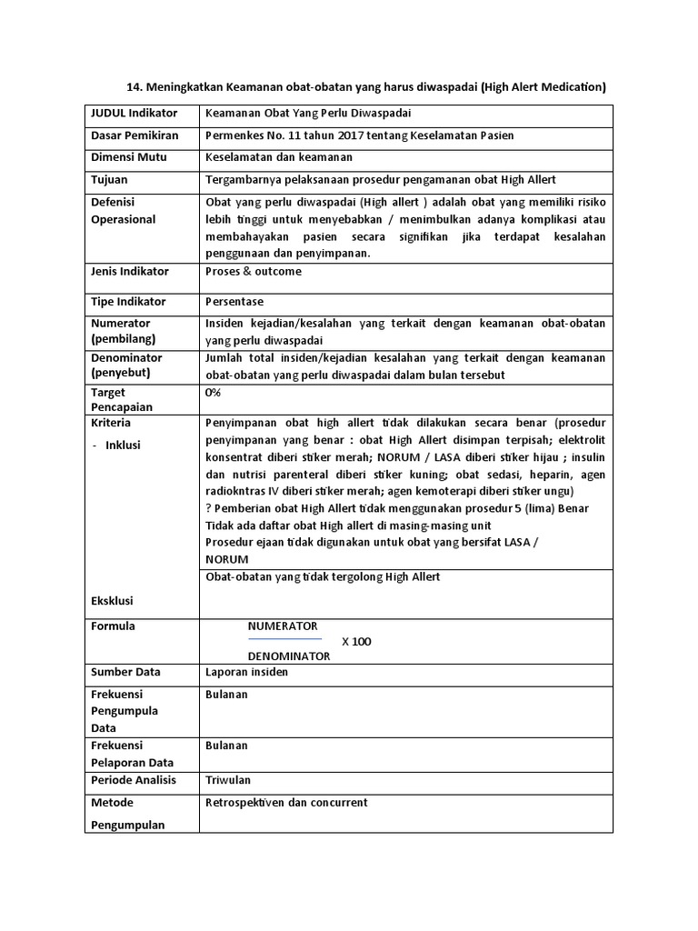 High Alert Medication | PDF