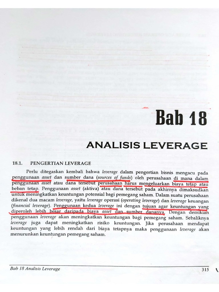 Bab 10 Analisis Leverage | PDF