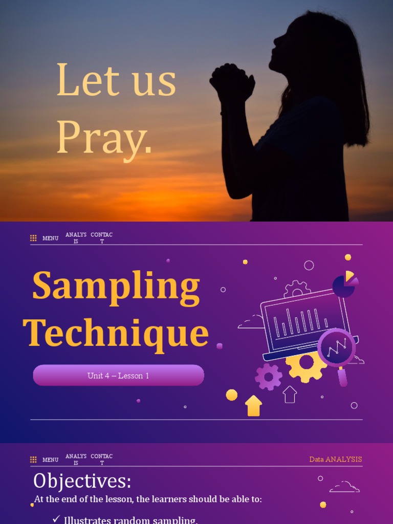 Unit 4 Lesson 1 Sampling Technique Pdf