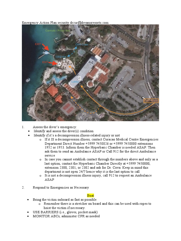 Emergency Action Plan | Download Free PDF | Scuba Diving | Emergency ...