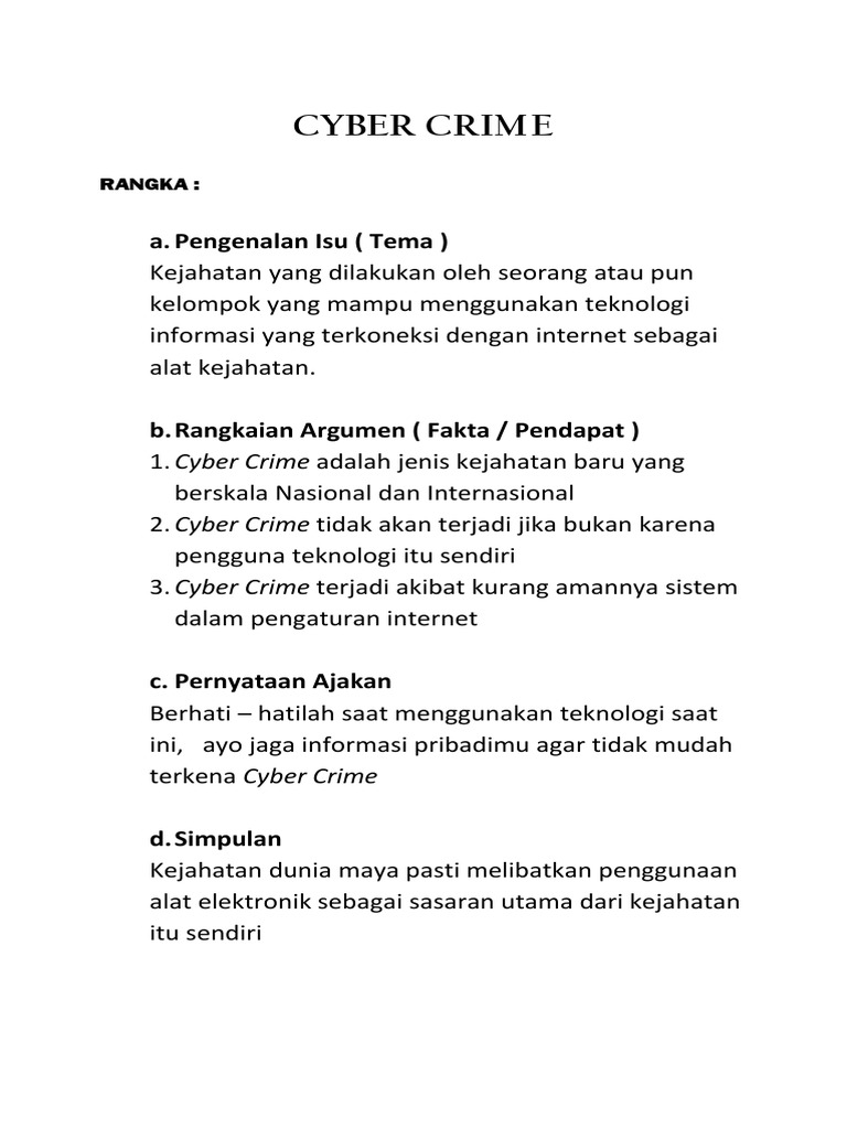 Cyber Crime | PDF